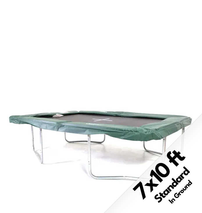 GeeTramp Force 7x10ft Rectangle Trampoline - In Ground (Perth Delivery ...