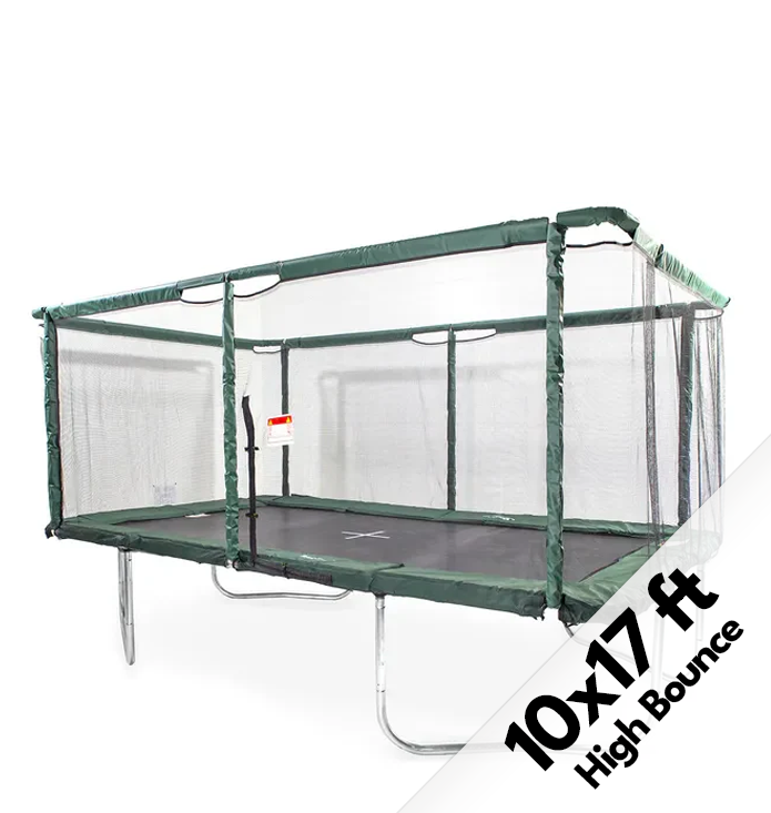 GeeTramp Force 10x17ft Rectangle Trampoline - High Bounce — Instant Fun