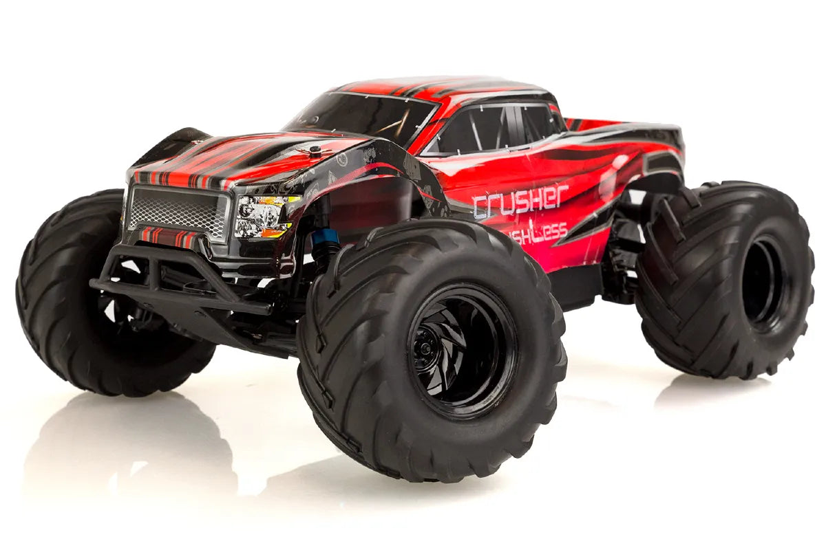HSP 1/10 Crusher BL 2WD Electric Brushless Off Road RTR RC Truck (Red ...