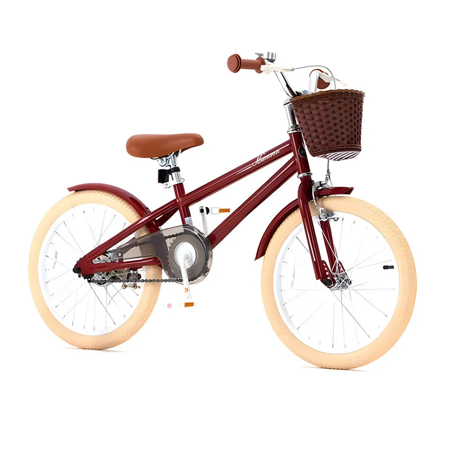 RoyalBaby 20-inch Vintage Style Kids Bike - Macaron Red — Instant Fun