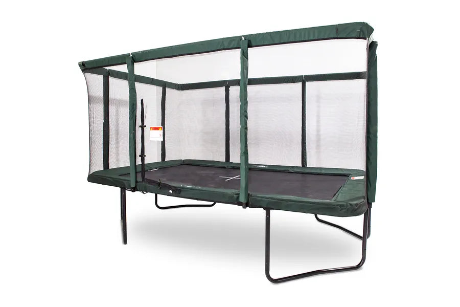 GeeTramp Force 9x14ft Rectangle Trampoline - Black Edition - Standard ...